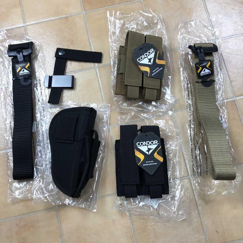 CONDOR コンドル タクティカルギア MA23 ダブルピストルマグポーチ ブラック ベルト ガンホルスター #774 | エアガン高価買取 ...