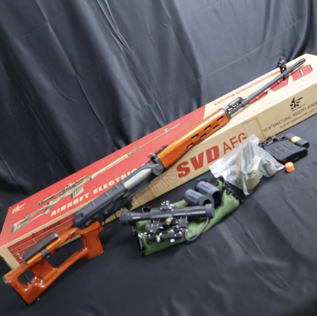 REAL SWORD RS SVD AEG ドラグノフ リアルソード スナイパーライフル 電動ガン #16435 | エアガン高価買取サバゲー ...